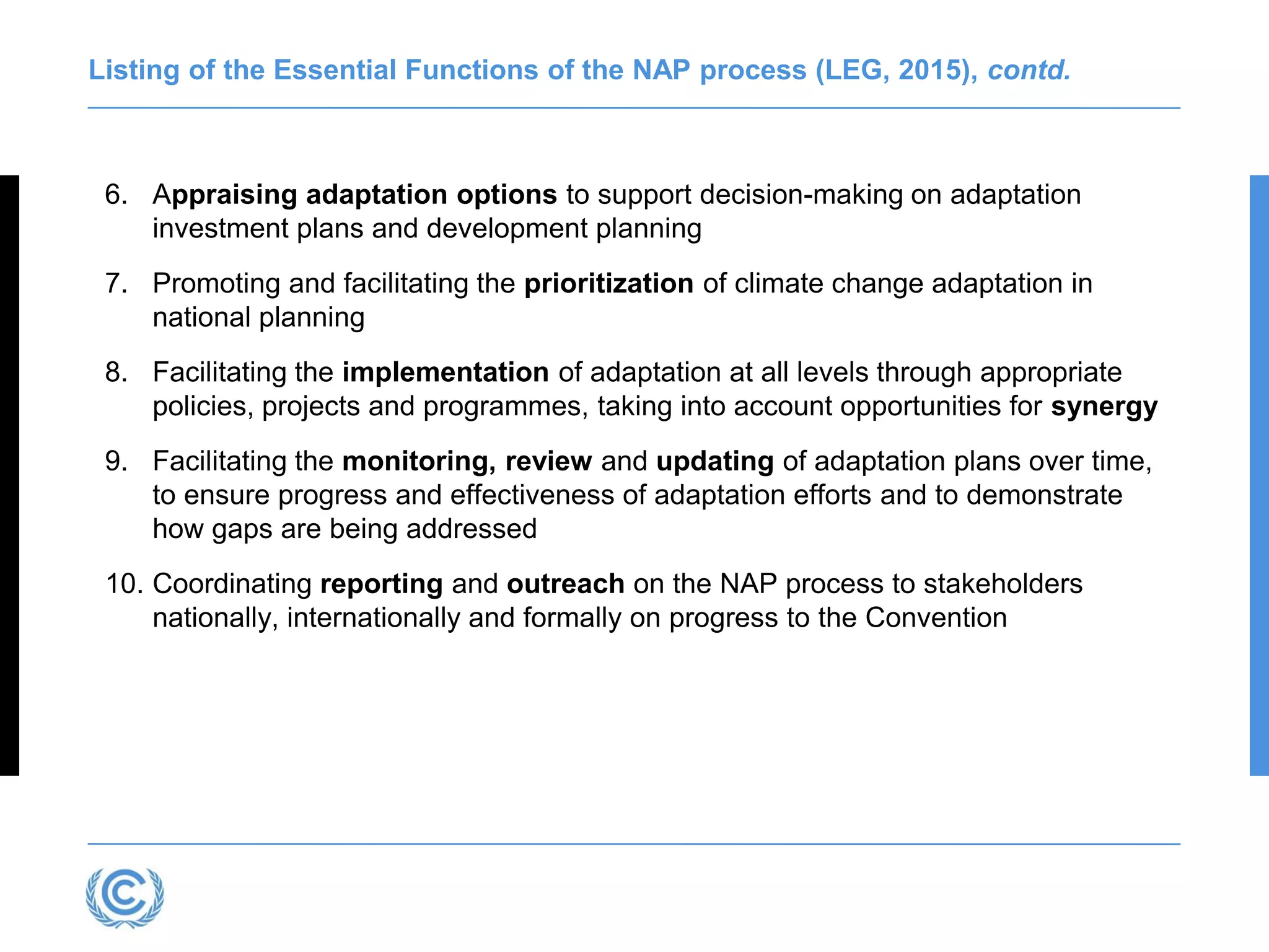 The National Adaptation Plan | PDF