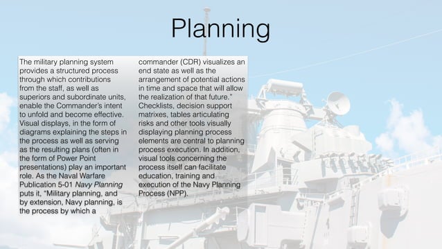 Visualizing the Navy Planning Process | PPT | Free Download
