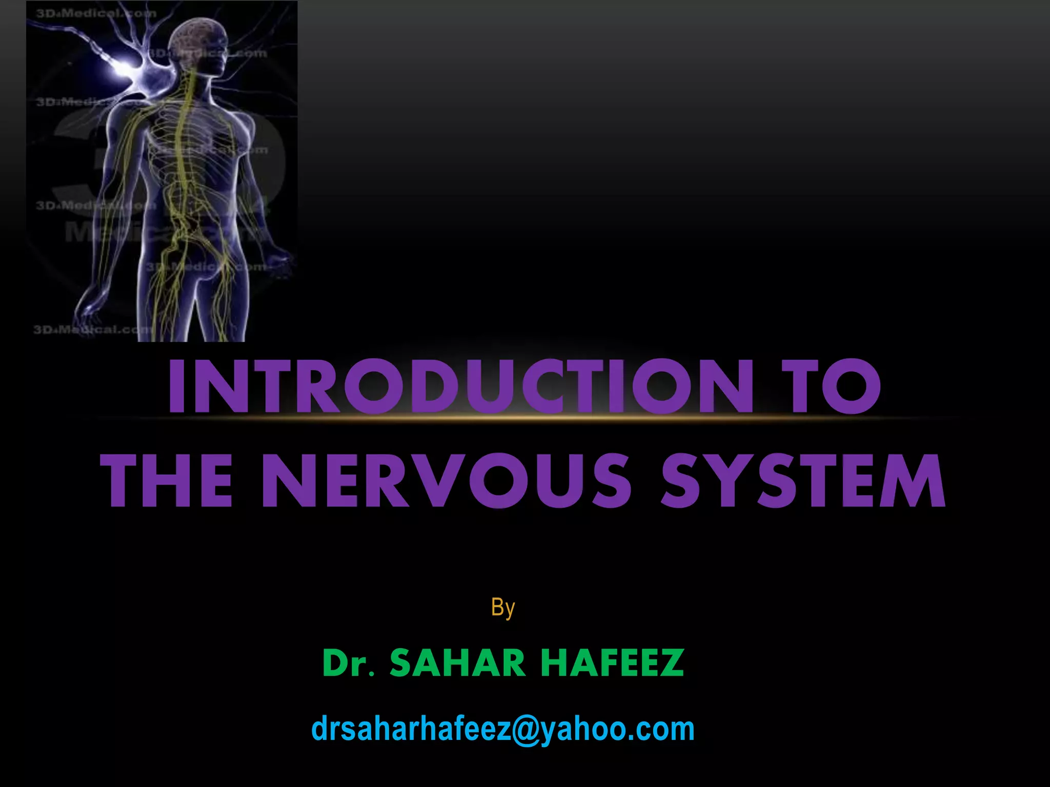 Introduction to the nervous system | PPTX