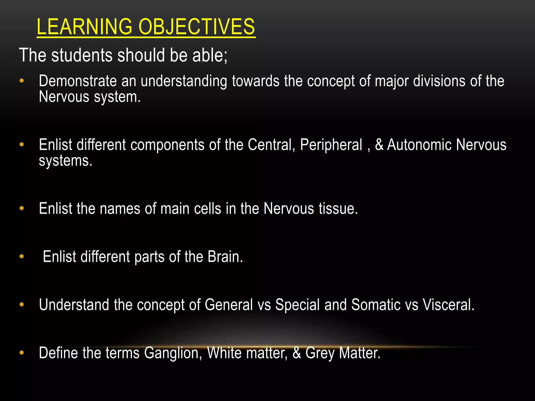 Introduction To The Nervous System Pptx