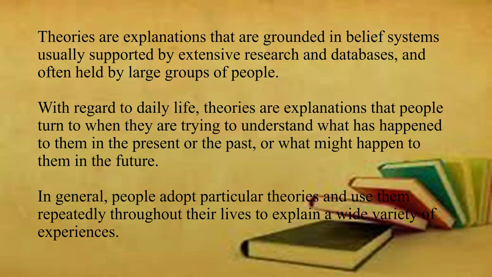 Introduction to Theories and Models | PPTX