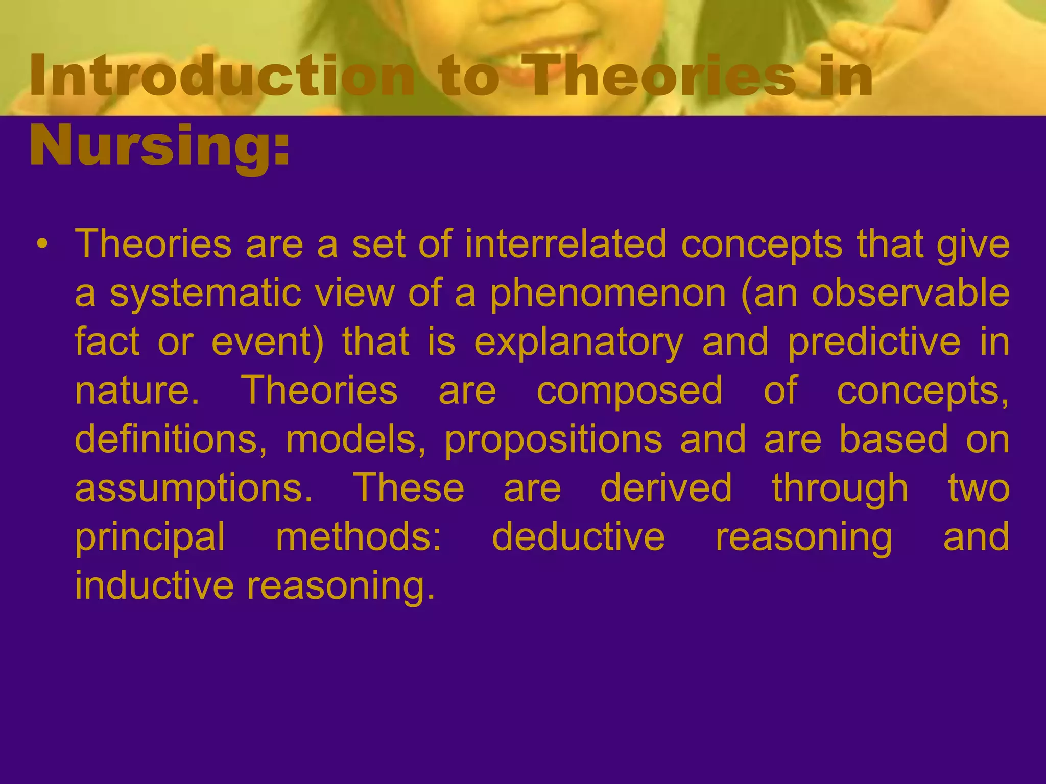 Introduction to theories in nursing | PPTX
