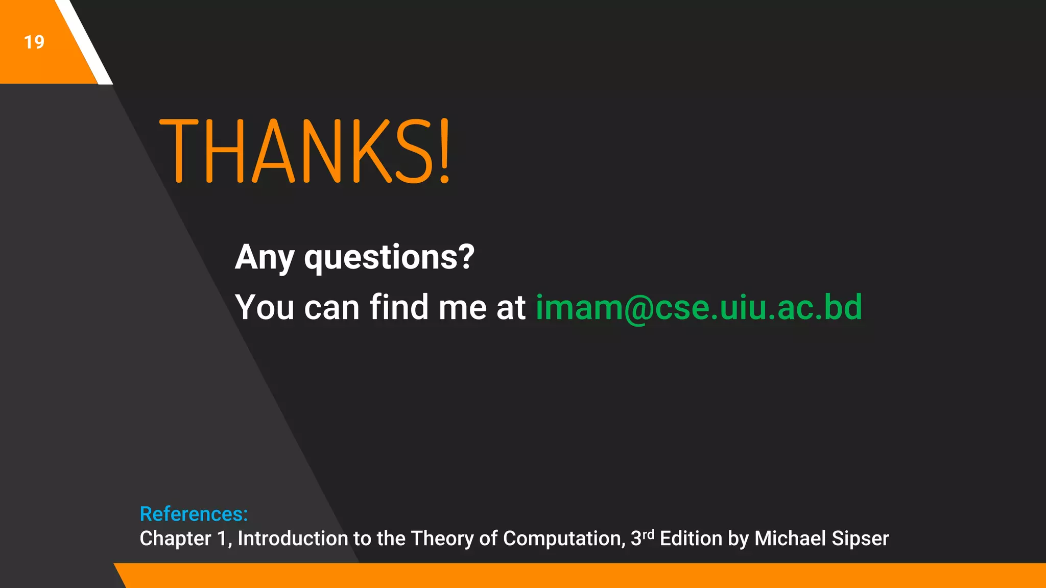 Toc 1 Introduction To Theory Of Computation Ppt