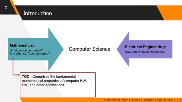 Toc 1 Introduction To Theory Of Computation Pdf Computing