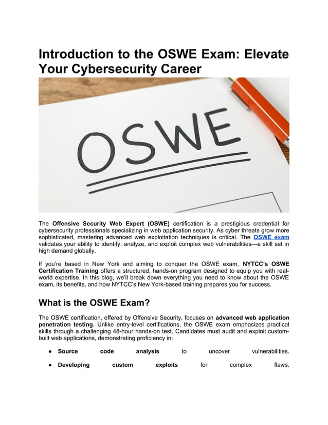 Introduction to the OSWE Exam_ Elevate Your Cybersecurity Career.docx