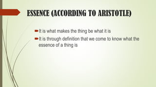 Introduction to the Philosophy of the Human Person - Essence vs ...