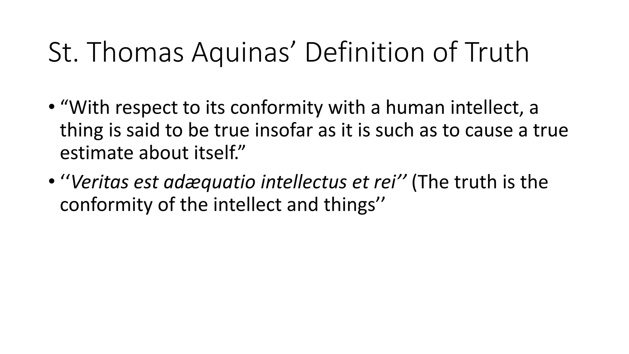 Introduction to the Philosophy of Human Person - What is the Truth | PDF