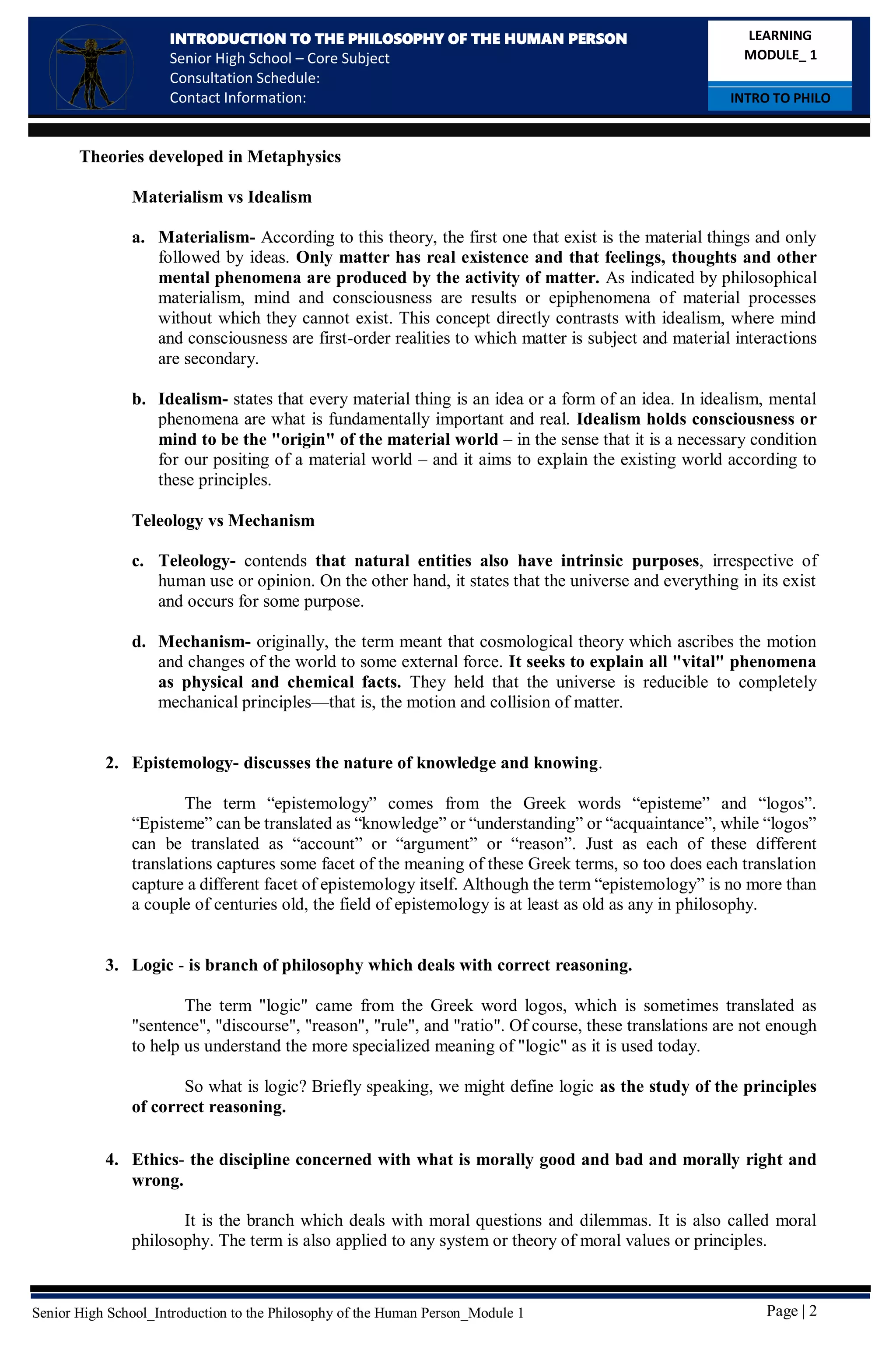 Introduction to the Philosophy of the Human Person_Module 1.pdf