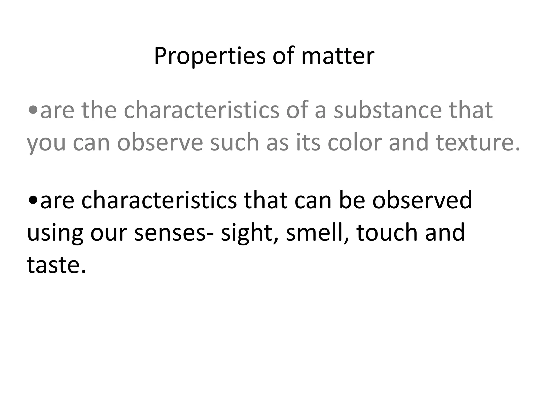 Physical properties of matter..introduction (Teach) | PPTX | Chemistry ...