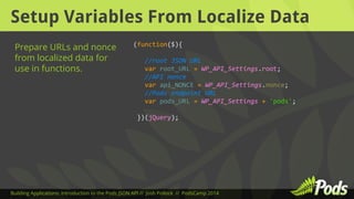 Introduction to the Pods JSON API | PPT