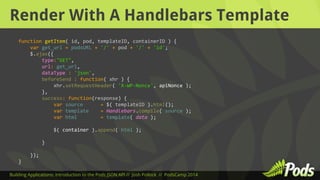 Introduction to the Pods JSON API | PPT