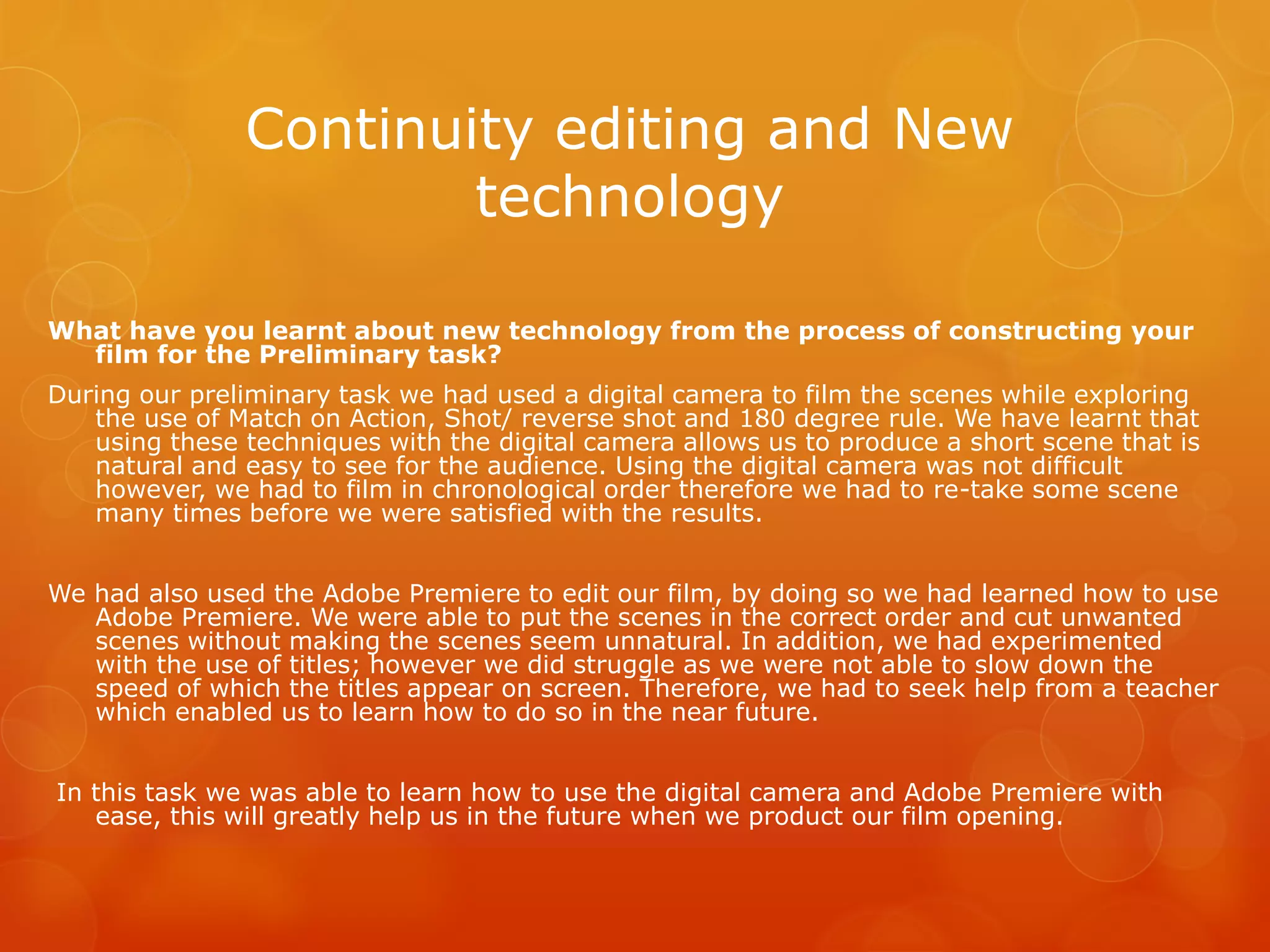 Introduction to the preliminary task | PPTX