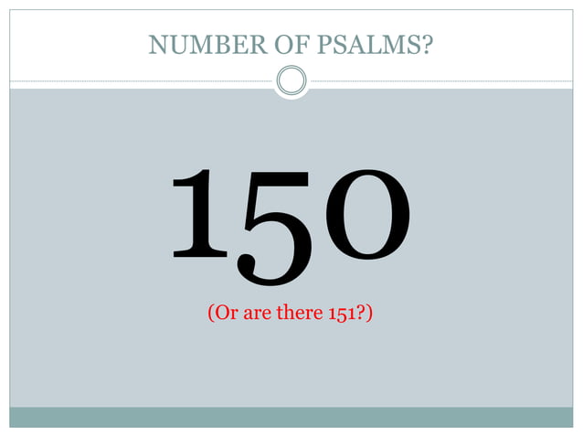Introduction to Psalms | PPTX