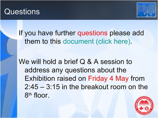 Introduction to the pyp exhibition | PPT | Educational Assessment ...