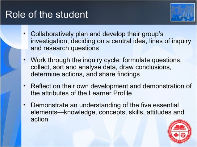 Introduction to the pyp exhibition | PPT | Educational Assessment ...