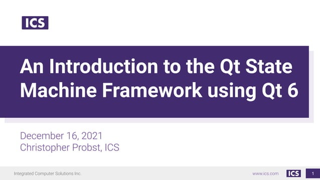 Introduction to the Qt State Machine Framework using Qt 6 | PDF | Programming Languages | Computing