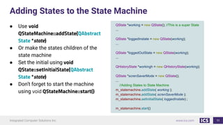 Introduction to the Qt State Machine Framework using Qt 6 | PDF