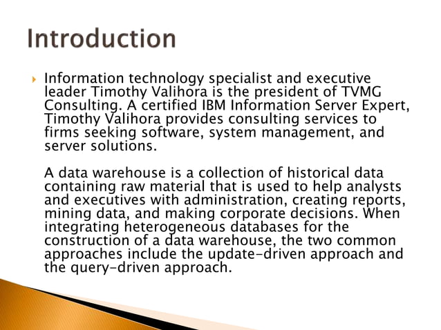 Introduction to the Query-driven Approach | PPT
