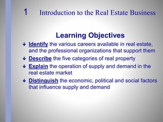 Introduction to the real estate business ideas | PDF | Real Estate ...