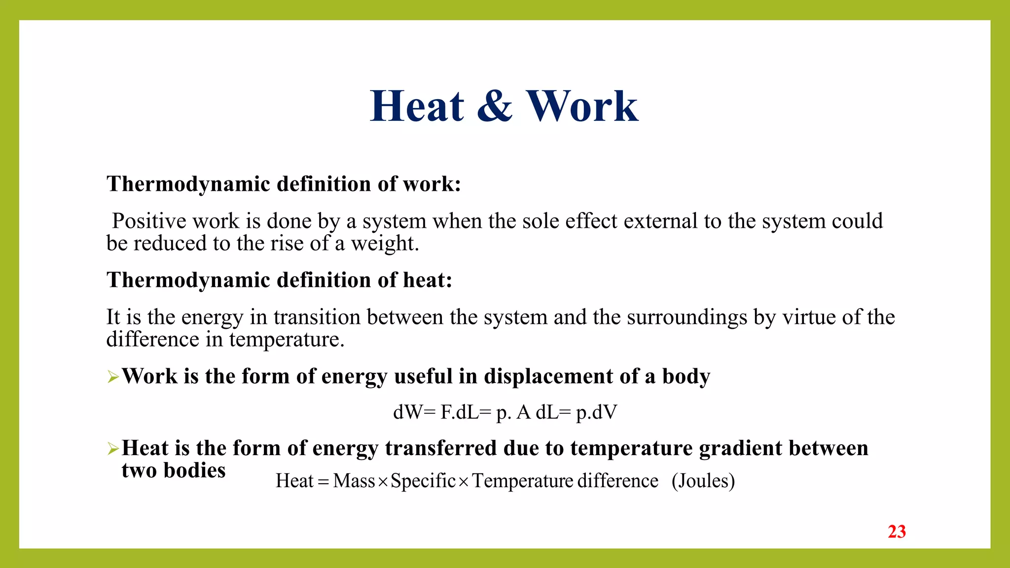Introduction to thermodynamics | PPTX