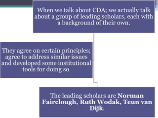 Introduction to the school of cda. | PPTX