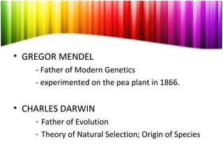 Introduction to the Science of Genetics | PPT