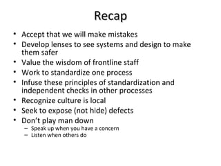 Introduction to the science of improving patient safety | PPT