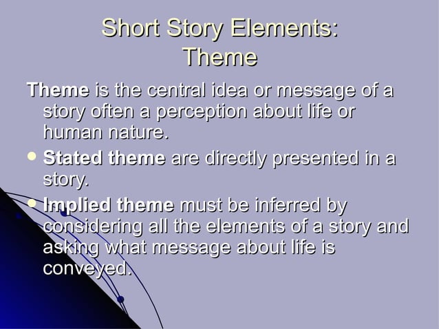Introduction To The Short Story | PPT | Drama | Genres