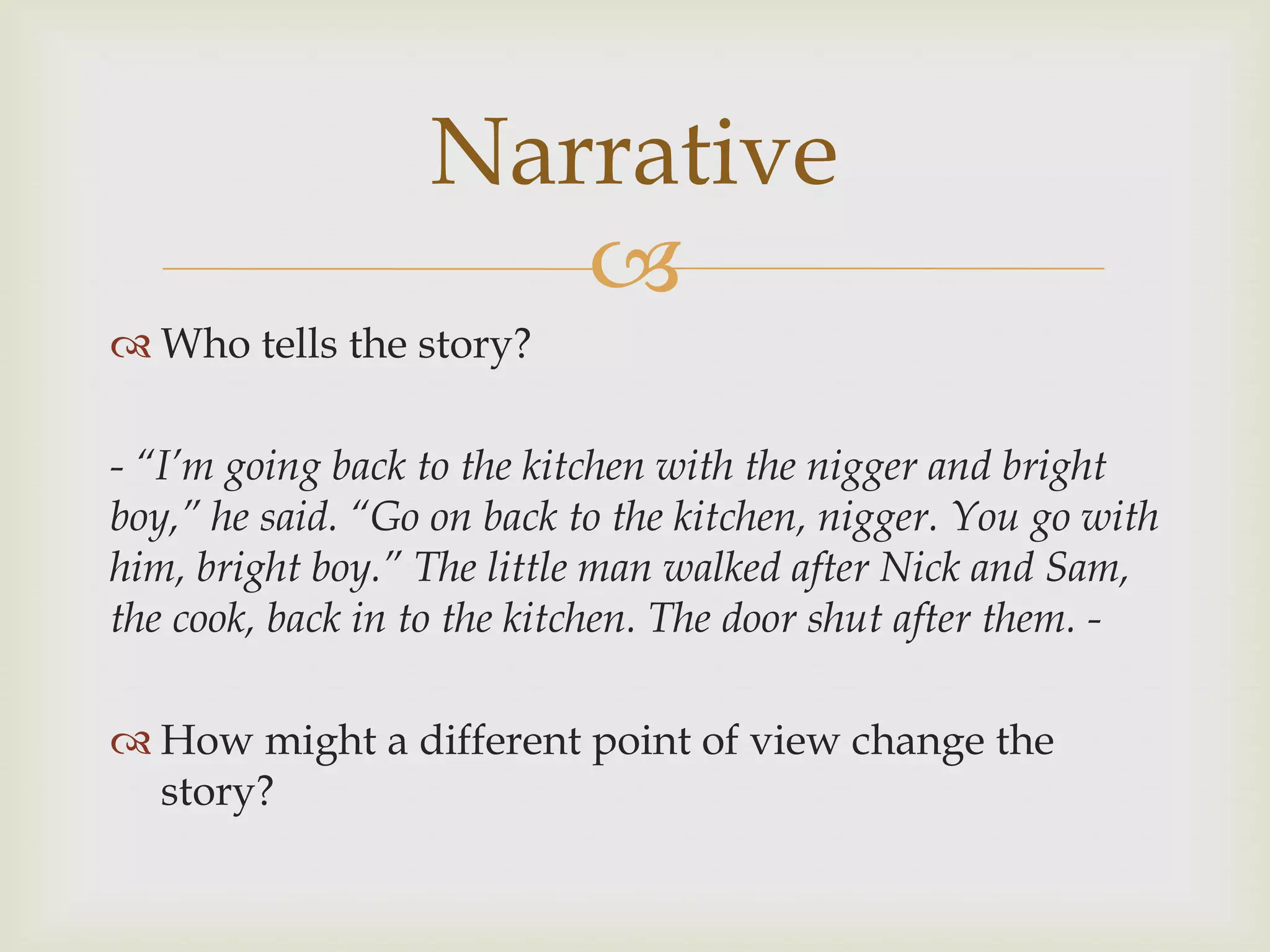 Introduction to the short story Example: Hemingway’s The Killers | PPTX