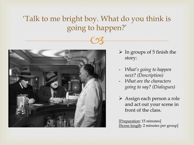 Introduction to the short story Example: Hemingway’s The Killers | PPT
