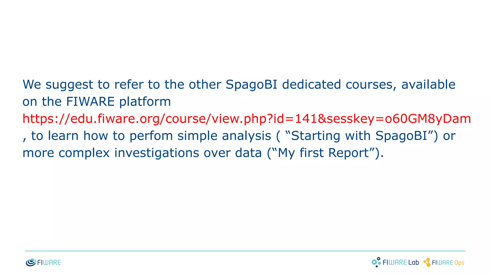 SpagoBI Suite Slide Support | PPT