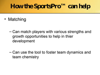 Introduction To The SportsPro | PPT