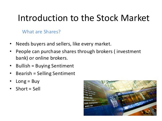 Introduction to the stock market