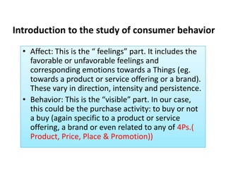 Introduction to the study of consumer behavior | PDF