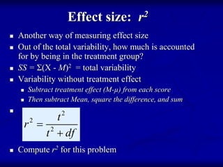 Introduction to the t test | PPTX
