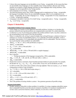 Introduction to the theory of computation | PDF