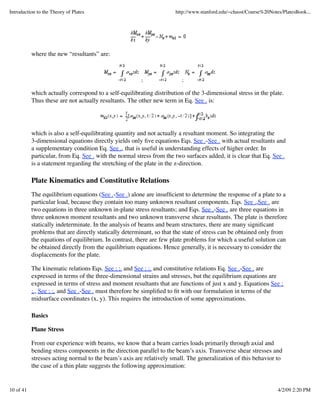 Introduction to the theory of plates | PDF