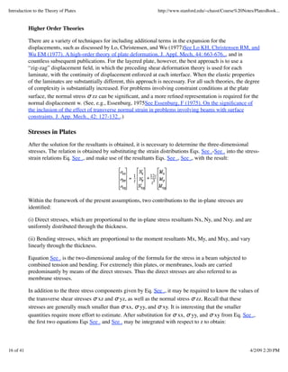 Introduction to the theory of plates | PDF
