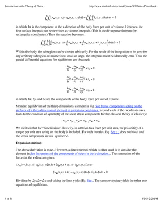 Introduction to the theory of plates | PDF