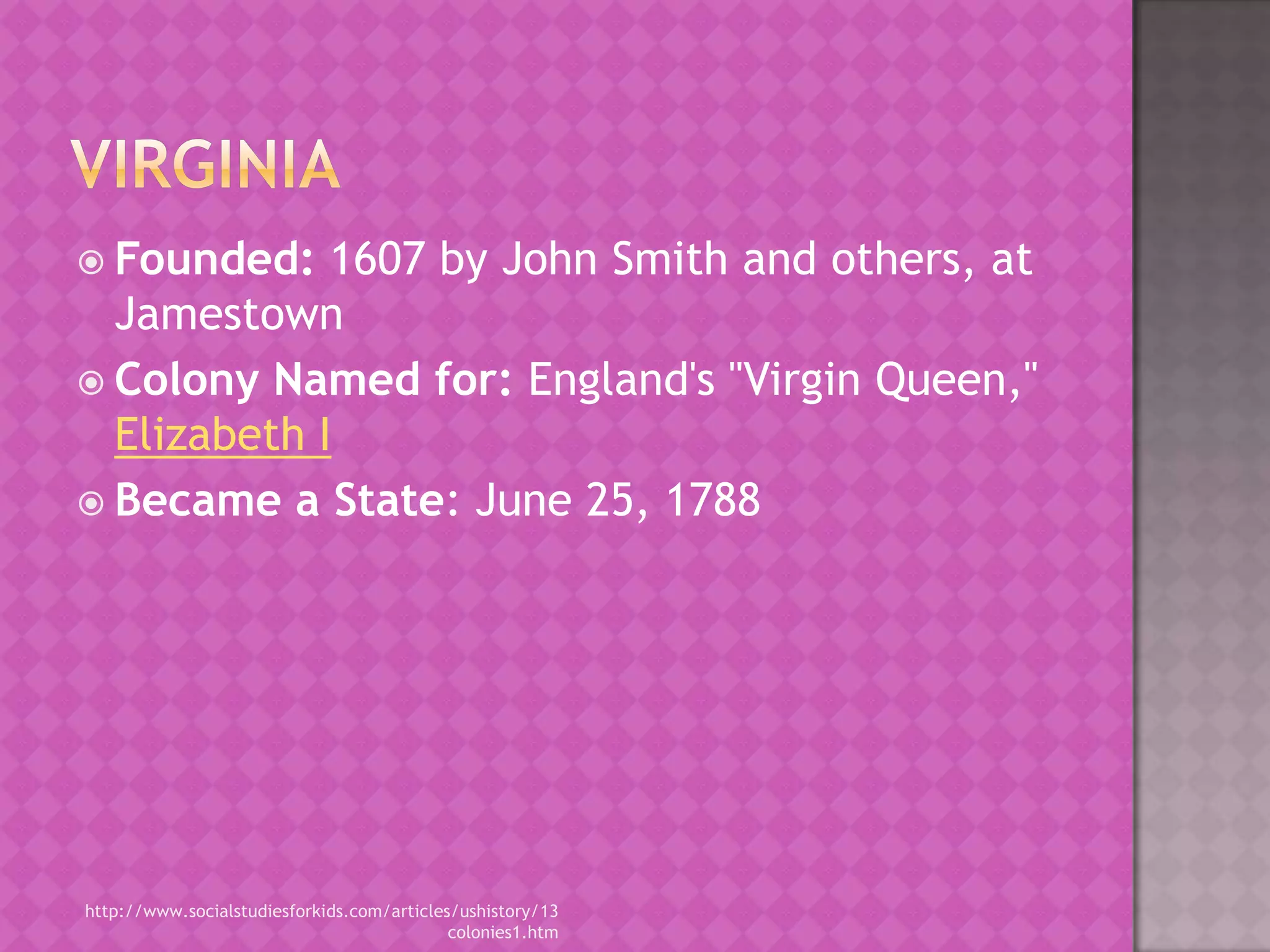 Introduction to the thirteen colonies | PPT