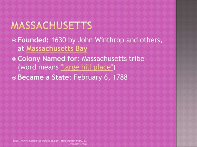 Introduction to the thirteen colonies | PPT