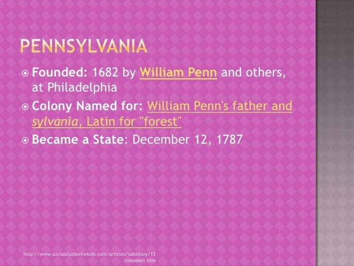 Introduction to the thirteen colonies