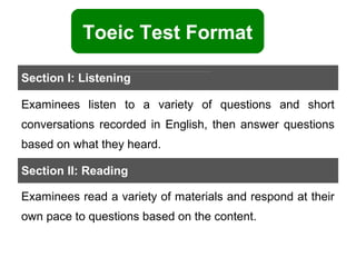 Introduction to the toeic test | PPT