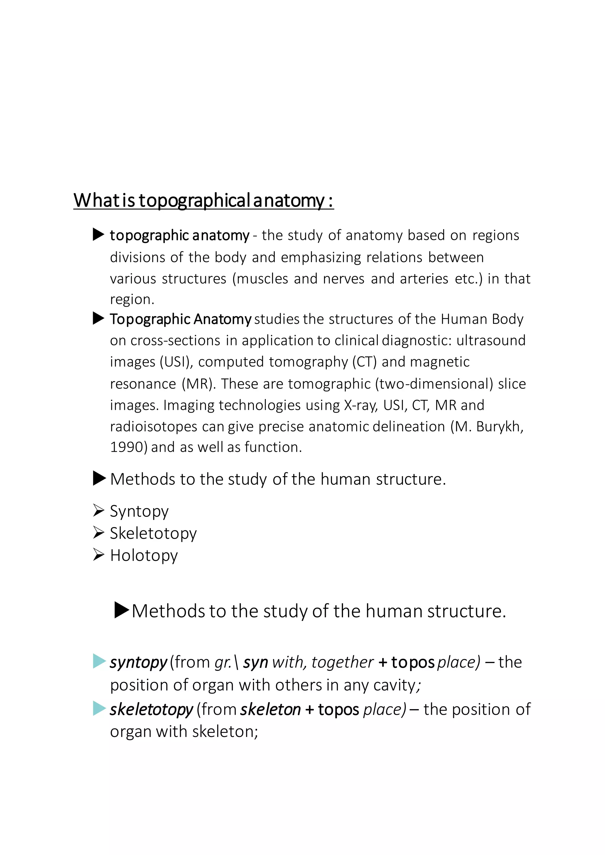 Introduction to the topographical anatomy and operative sugery | DOCX ...