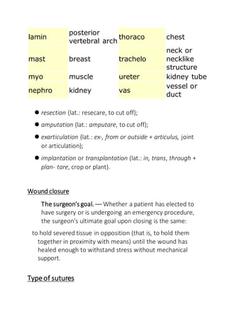 Introduction to the topographical anatomy and operative sugery | DOCX