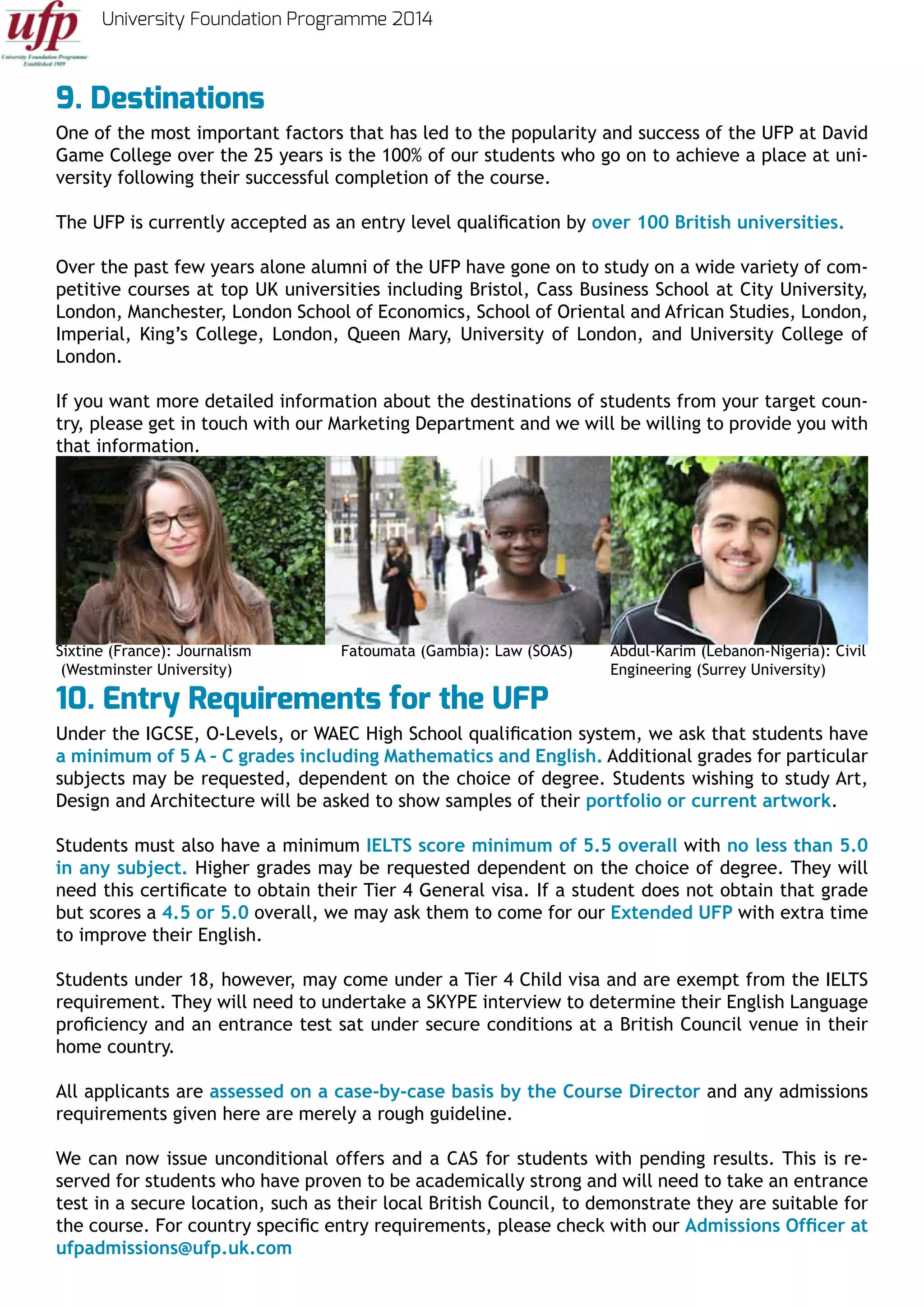 David Game UFP Introduction to the ufp | PDF