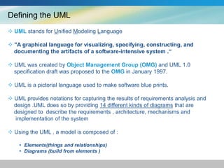 Introduction to the Unified Modeling Language (UML) | PPTX