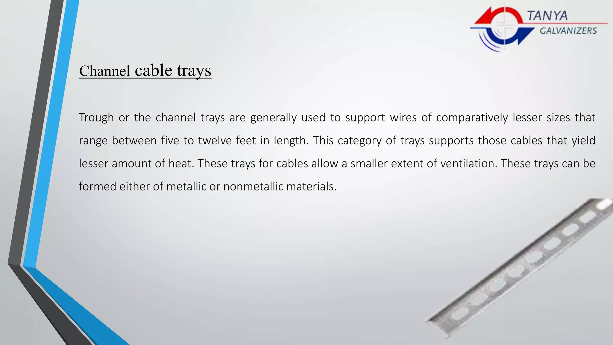 Introduction to The Various Categories of Cable Trays Manufactured by ...