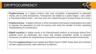 Introduction to the World of Cryptocurrency (Summary) | PPTX | Credit ...