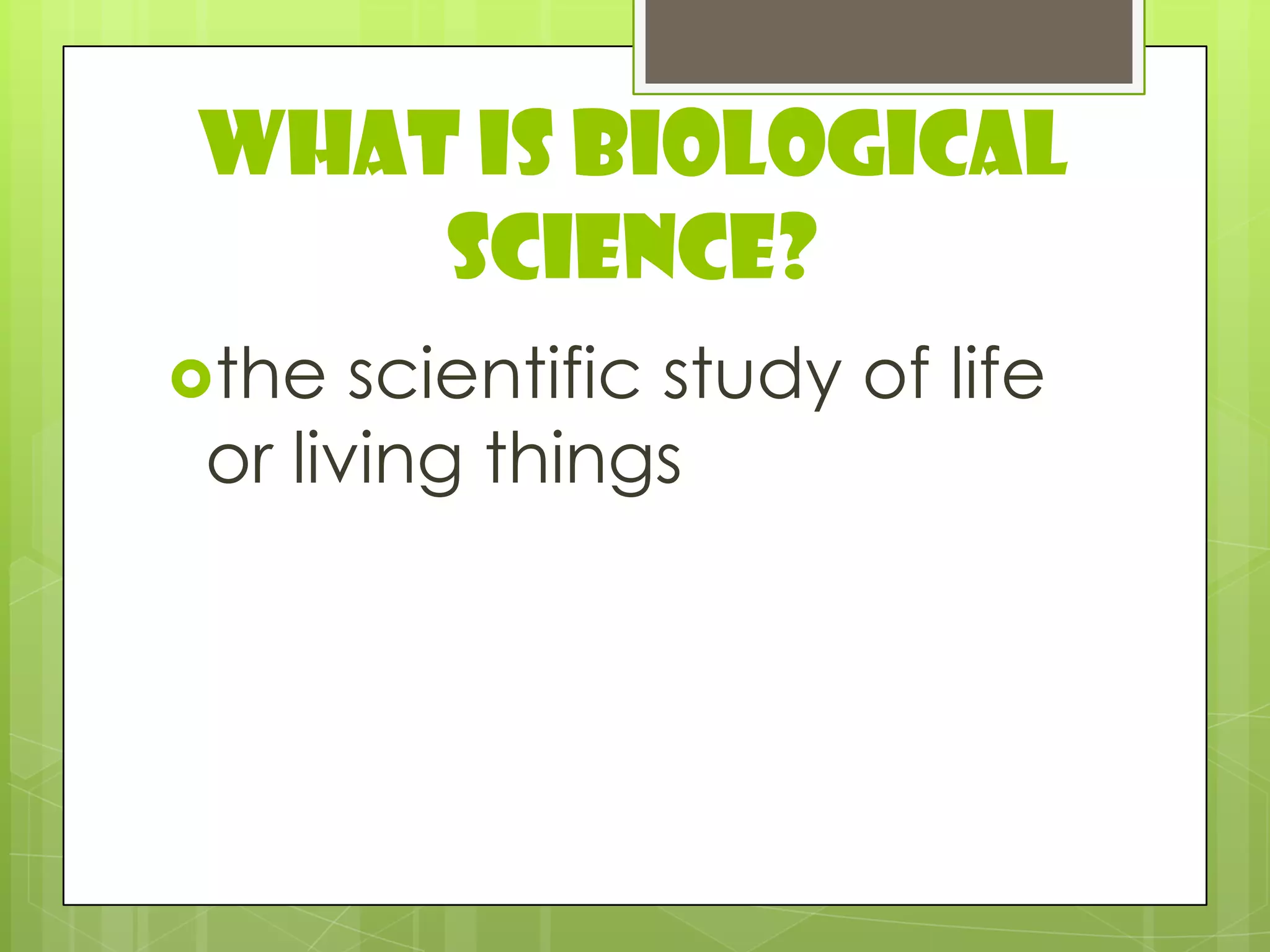 Introduction to the world of science | PPTX